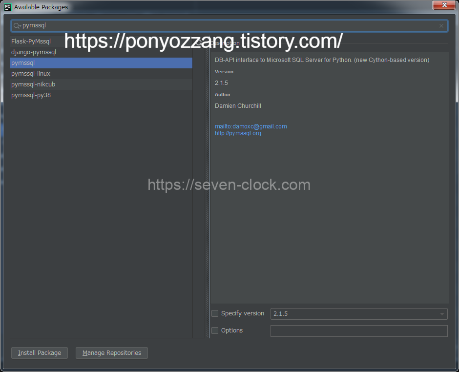 Python Mssql 연동 Pymssql 사용법 나도개발자